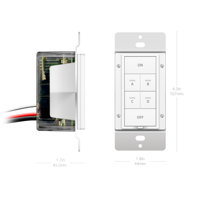 6 Button On / Off Keypad Smart Switch